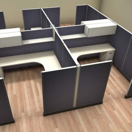 Office Furniture NOW! Desking Products | Cubicle 4-Pack System